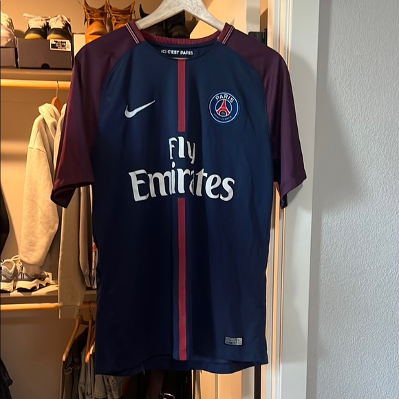 Nike | Shirts | Nike Psg Navy And Maroon Jersey | Poshmark